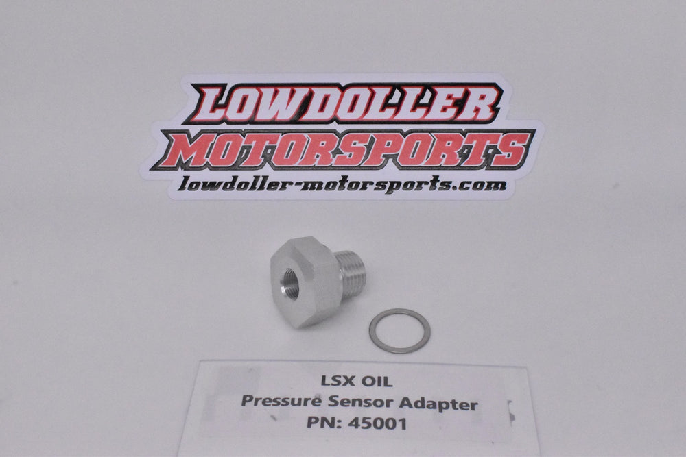 LSX Oil Pressure Sensor Adapter PN: 45001 – Kraken Race Supply